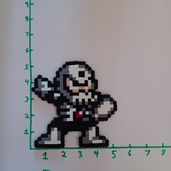 Perler, Megaman | Wall Decor | Perler Bead Art Of Skull Man From ...